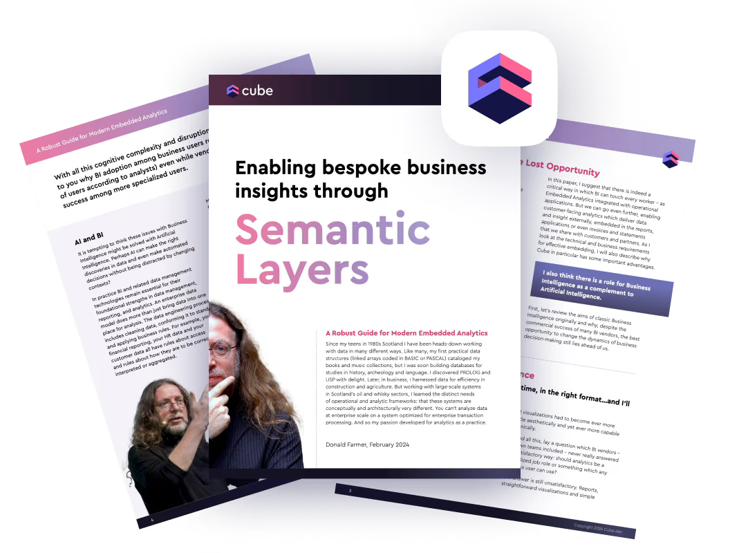 Guide to embedded analytics with Semantic Layers